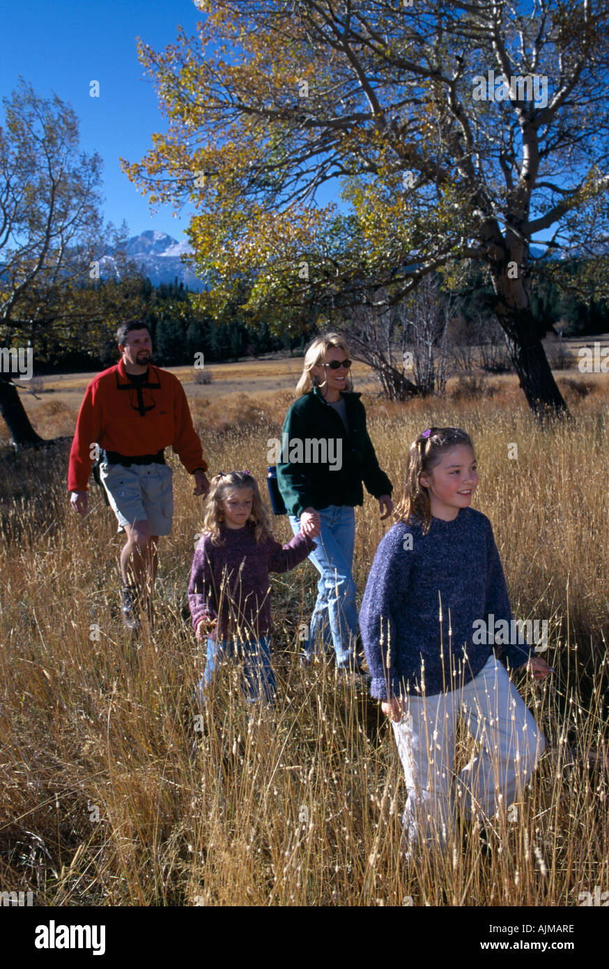 Family america white walking hi-res stock photography and images - Alamy