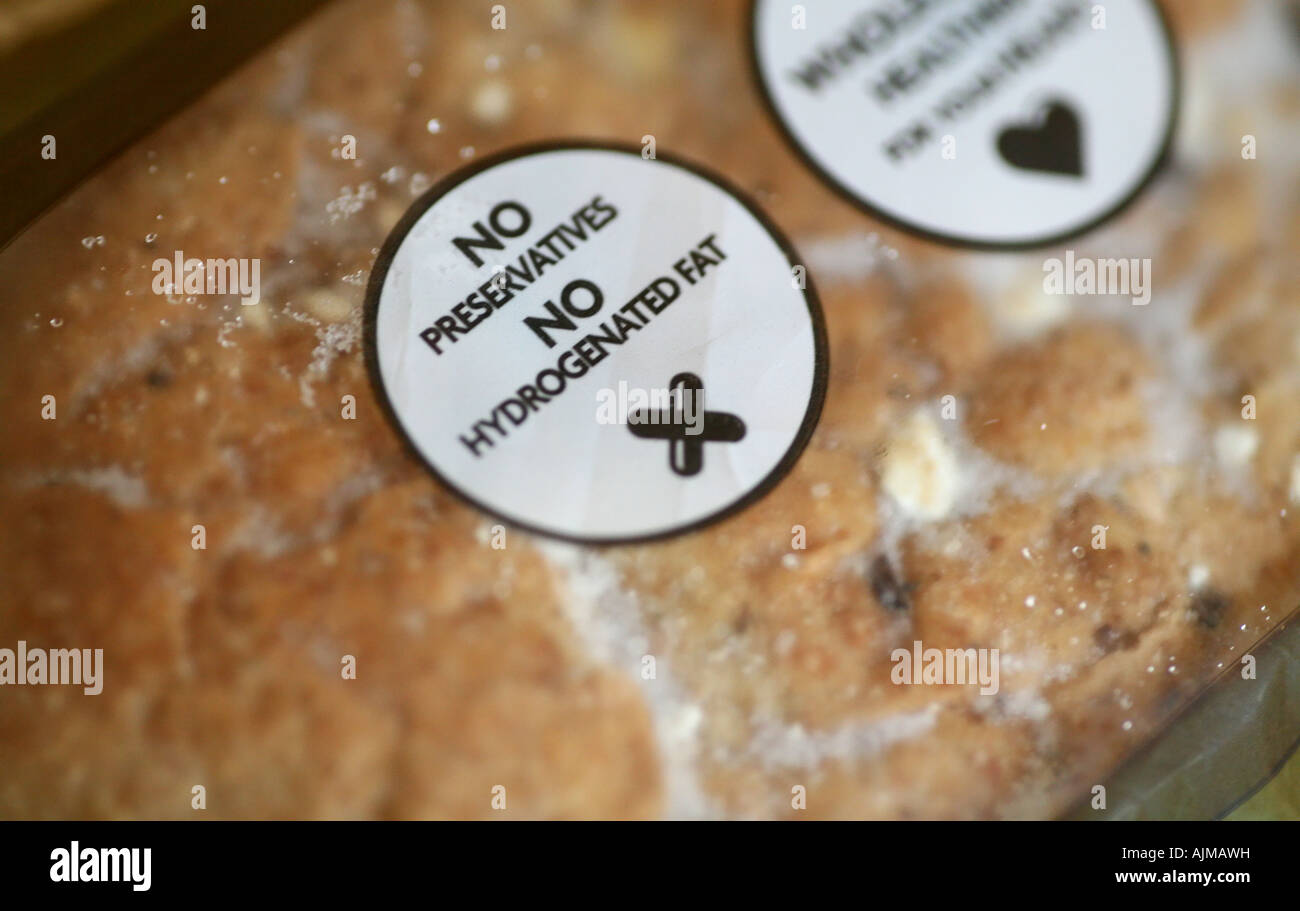 no preservatives labelling on frozen bread rolls Stock Photo - Alamy
