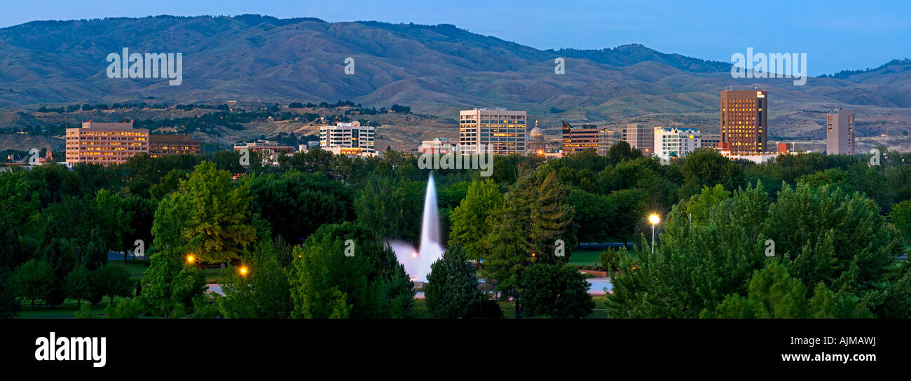 Boise idaho evening skyline hi-res stock photography and images - Alamy
