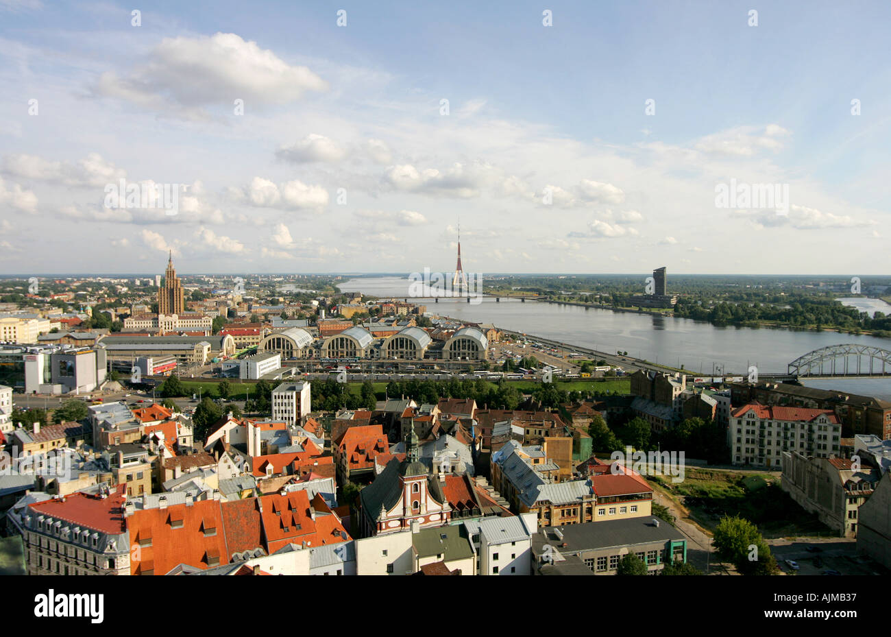 View from St Peter church Riga Stock Photo - Alamy