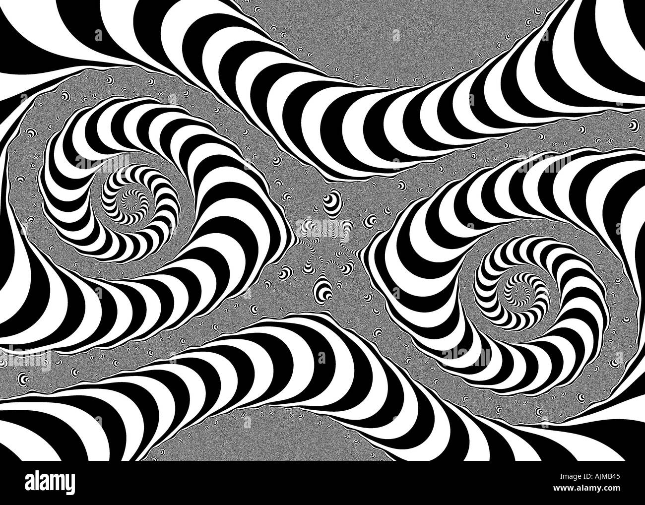 Monochrome representation complex mathematical iteration hi-res stock ...