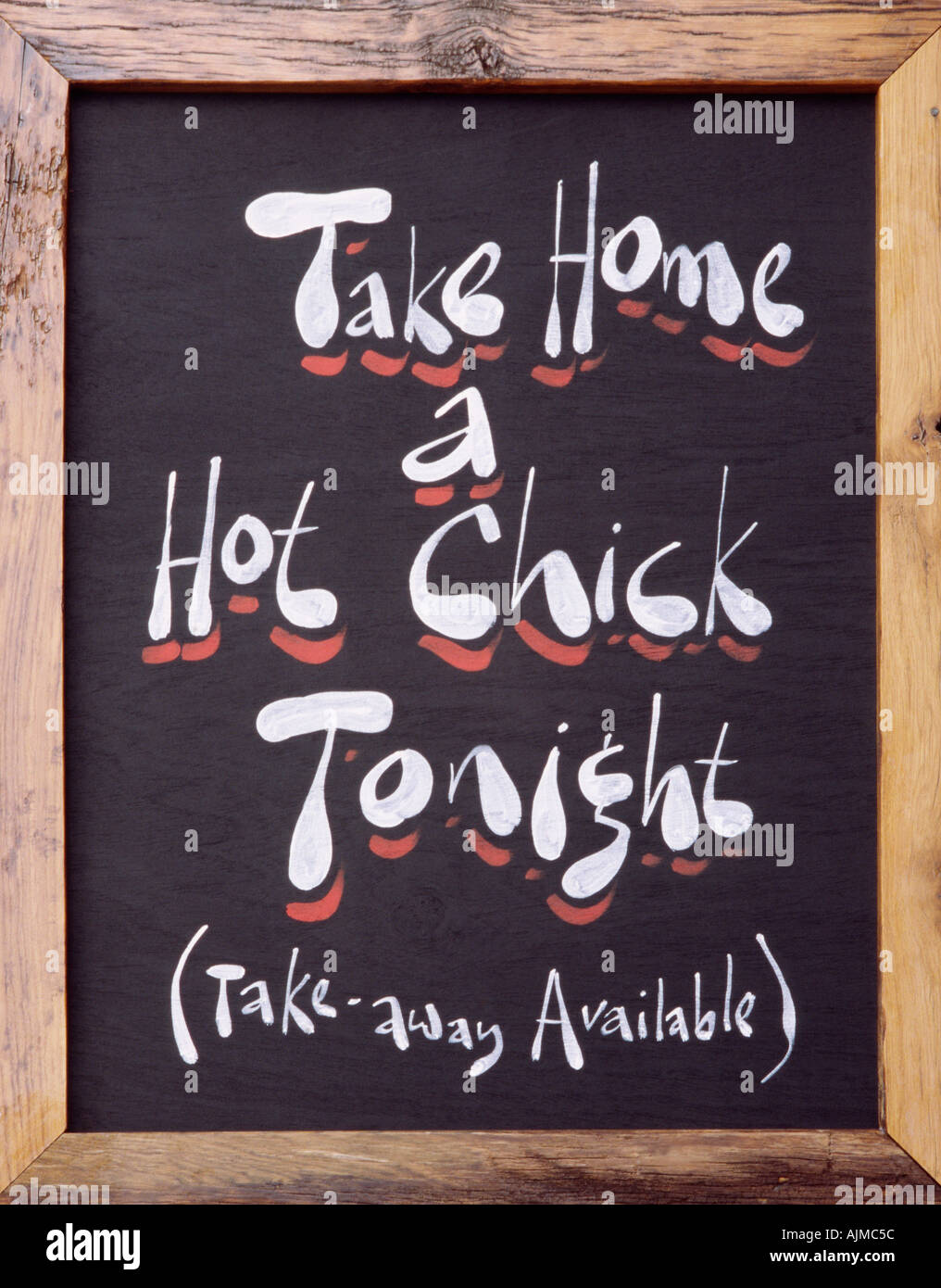 Sign Outside Restaurant Offering Take Away Food Stock Photo - Alamy