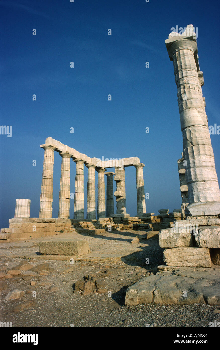 Temple of Poseidon at Sounion Greece Stock Photo - Alamy