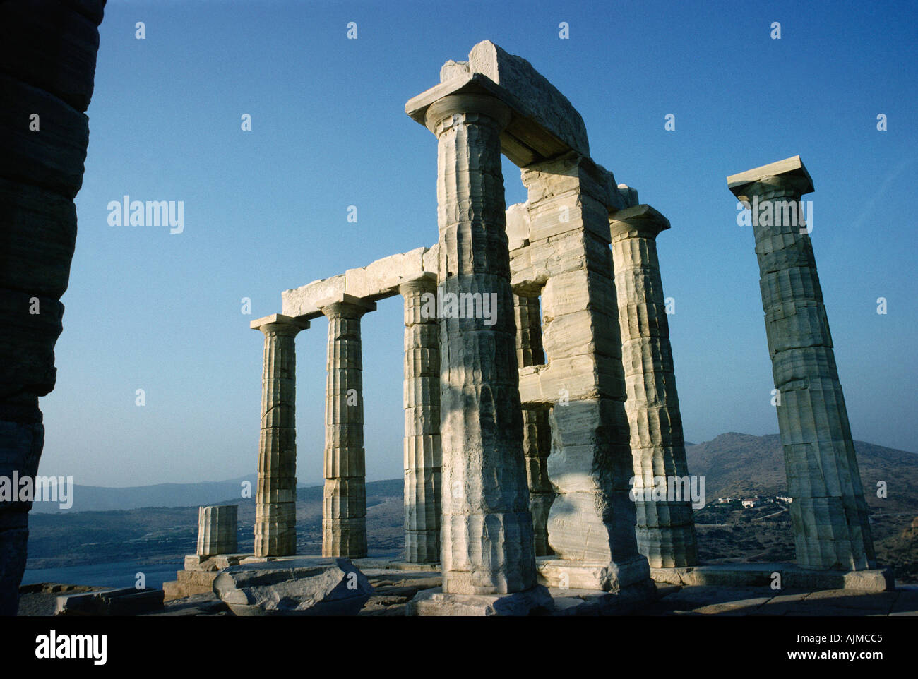 Temple of Poseidon at Sounion Greece Stock Photo - Alamy