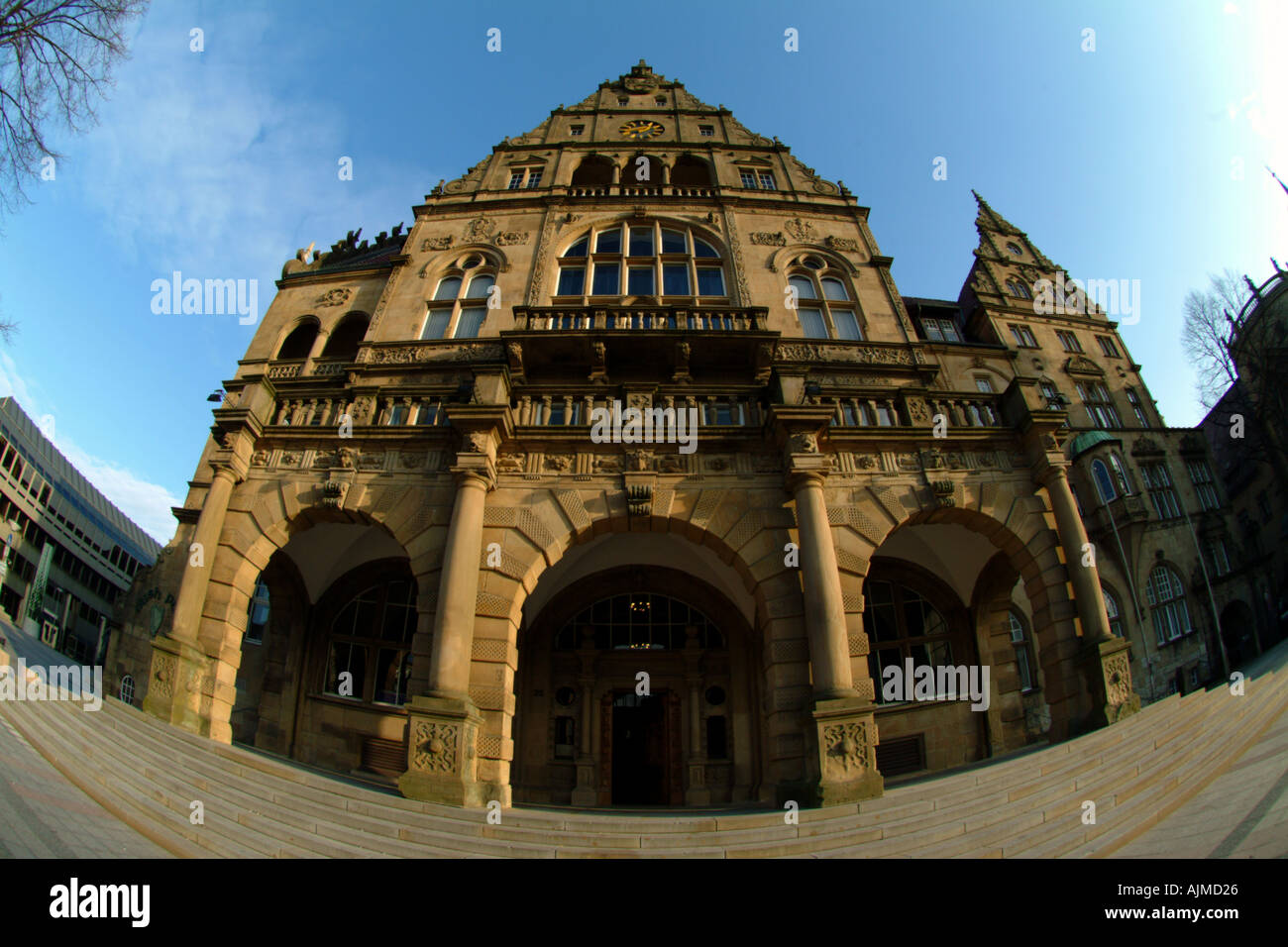 bielefeld germany city building architecture Stock Photo - Alamy