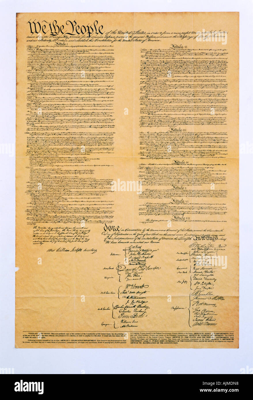 United States Constitution Washington DC Stock Photo - Alamy