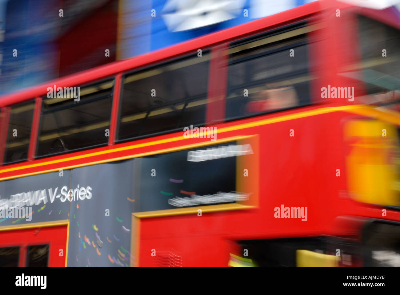 Bus image in Piccadilly Circus London Stock Photo - Alamy