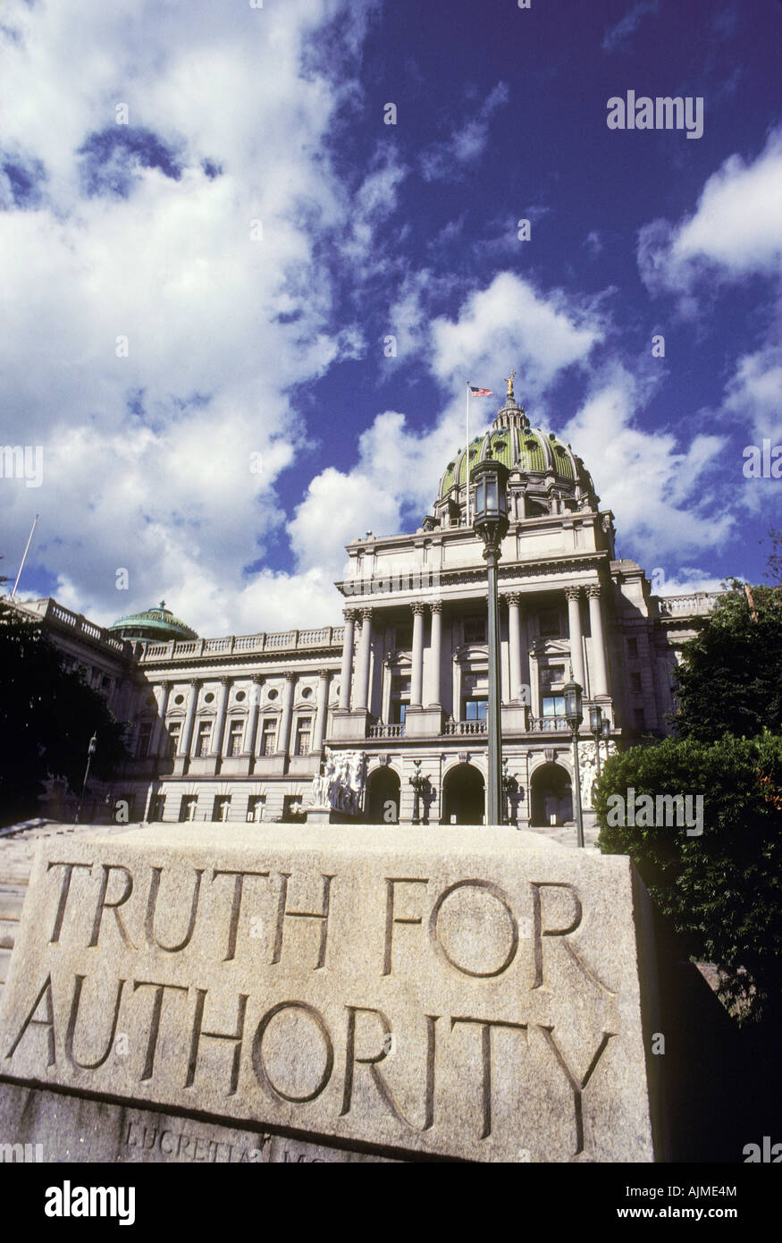 Facad front Harrisburg PA Pennsylvania Keystone state capitol ...