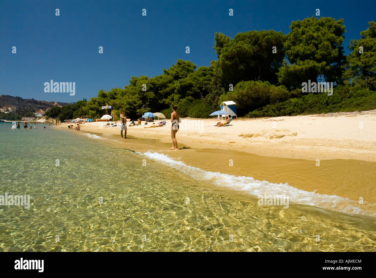 Vromolimnos Beach Kanapitsa peninsula Skiathos Island Sporades Aegean ...