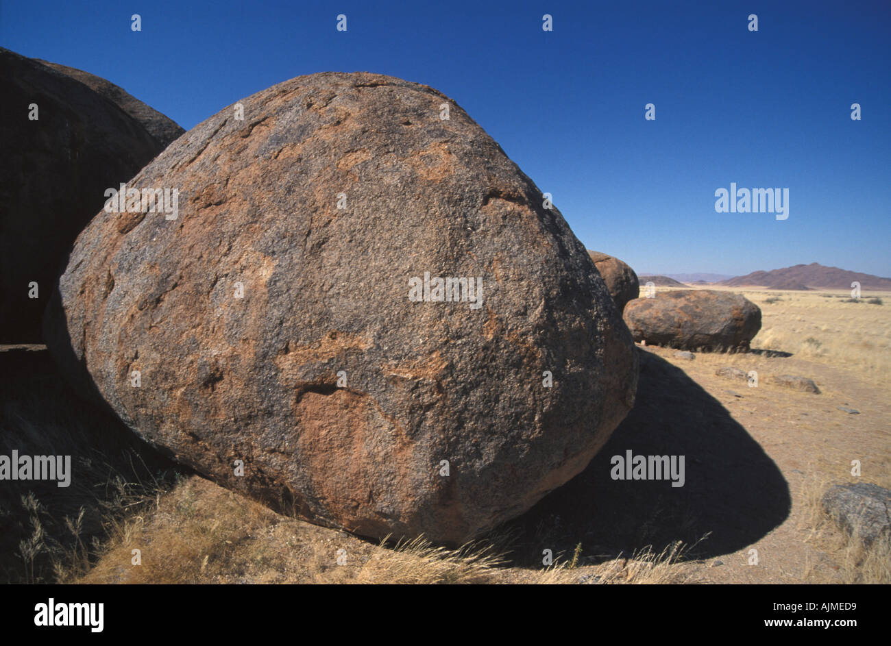 Namibia Granite boulders shaped by millions of years Namibia Stock ...