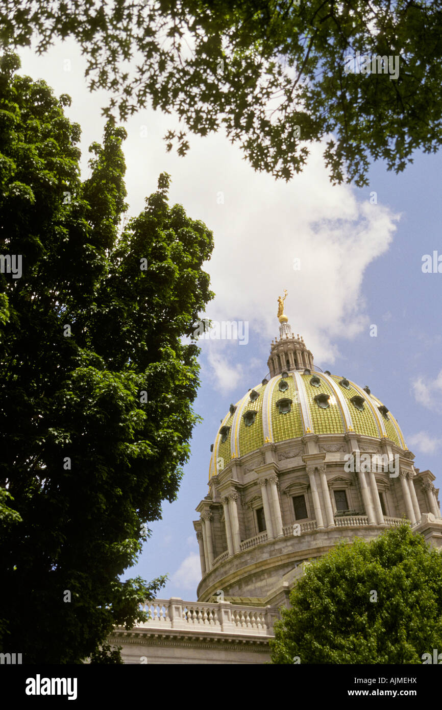 Facade front Harrisburg PA Pennsylvania Keystone state capitol ...