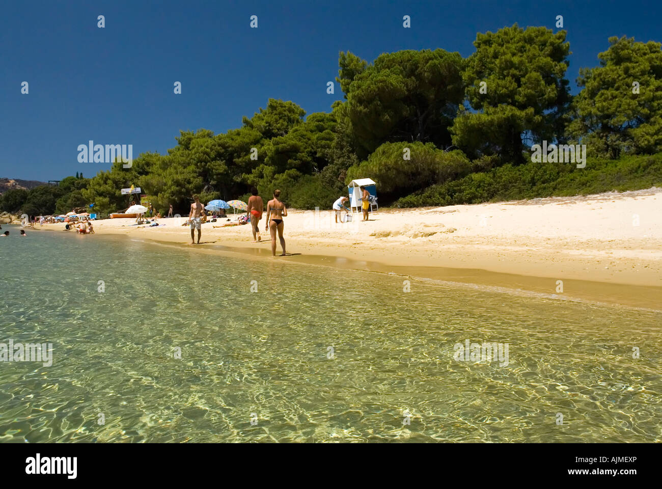 Vromolimnos Beach Kanapitsa peninsula Skiathos Island Sporades Aegean ...
