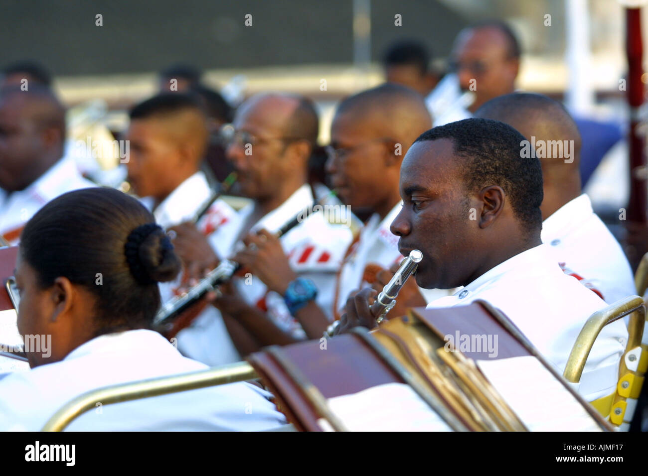 POLICE BAND BARBADOS Stock Photo - Alamy