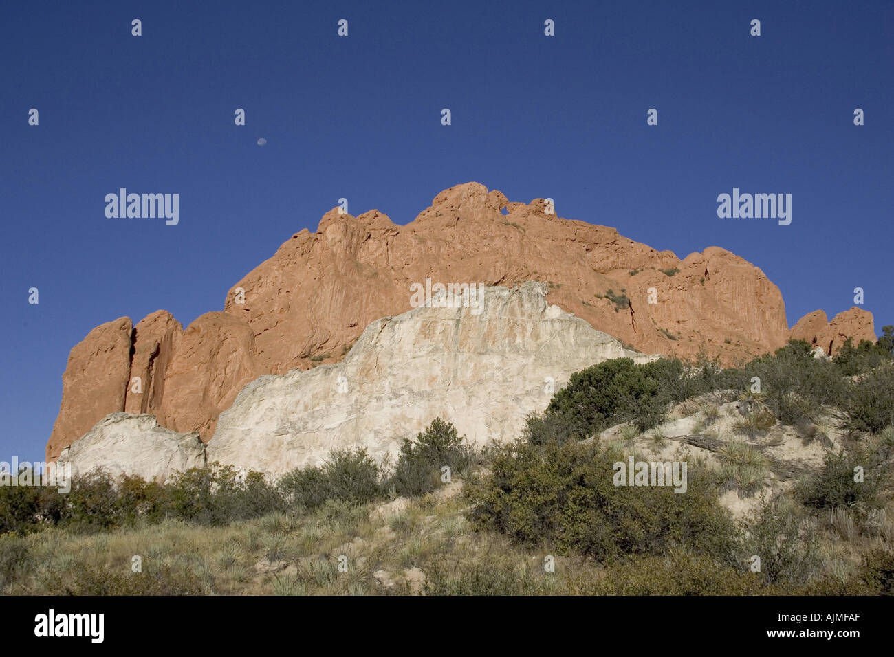 Rock formation white rock north gateway rock Garden of the Gods ...