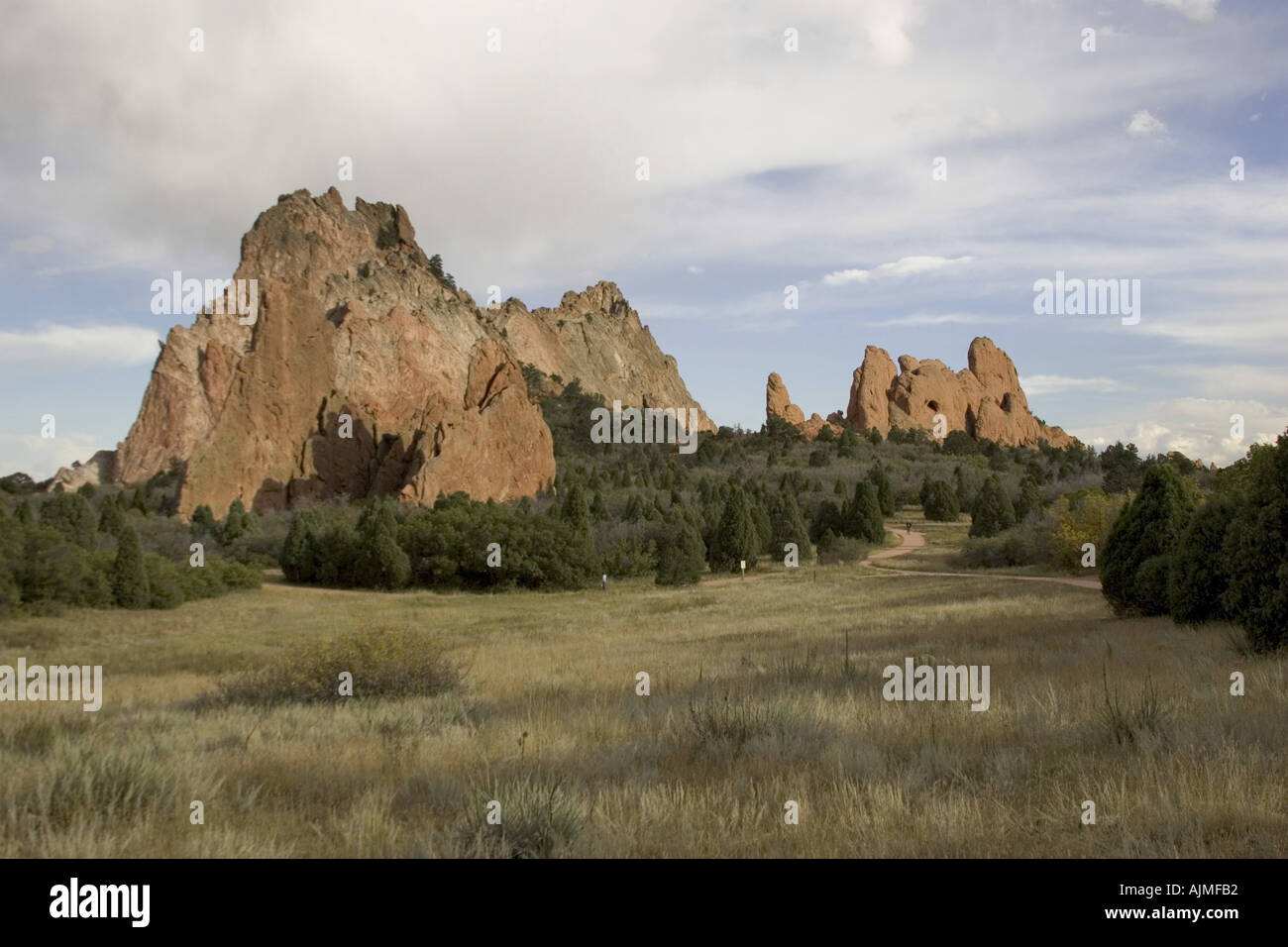 Rock formations Garden of the Gods Colorado Springs Colorado Stock ...