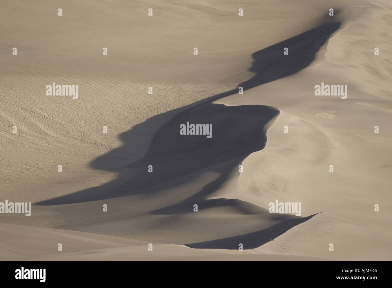 Sand Dunes Dune Crest shadows sand Great Sand Dunes National Monument Colorado Stock Photo - Alamy