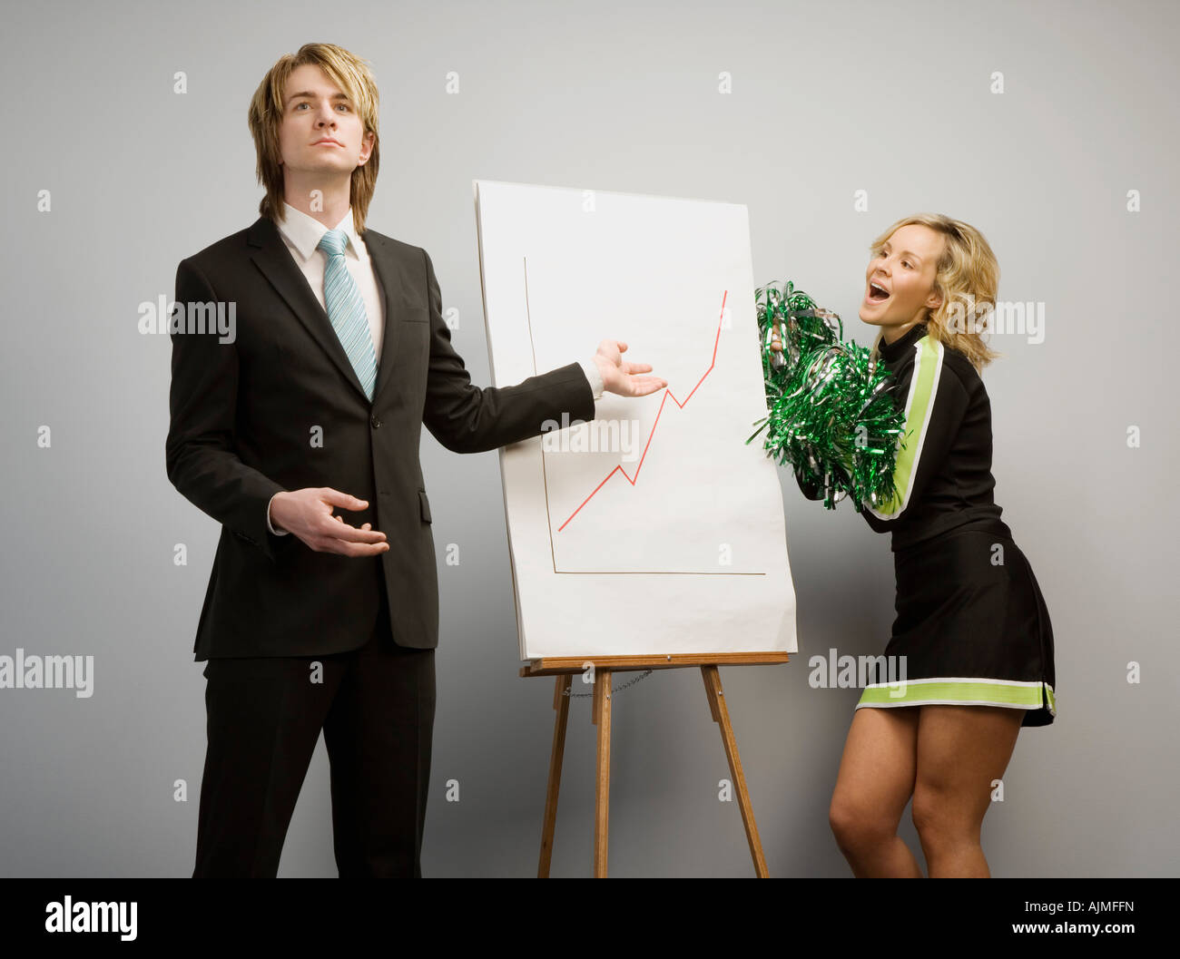 Student business presentation Stock Photo - Alamy