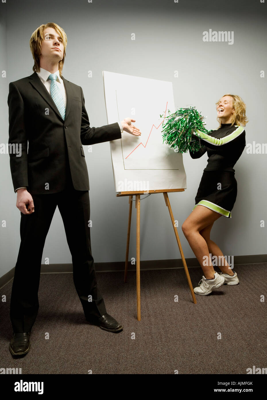 Student business presentation Stock Photo - Alamy
