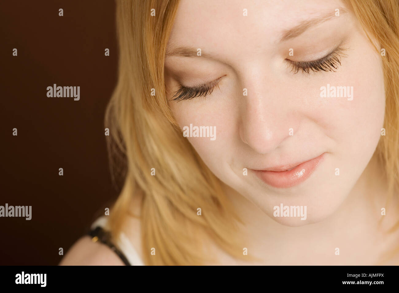 Demure Woman High Resolution Stock Photography and Images - Alamy