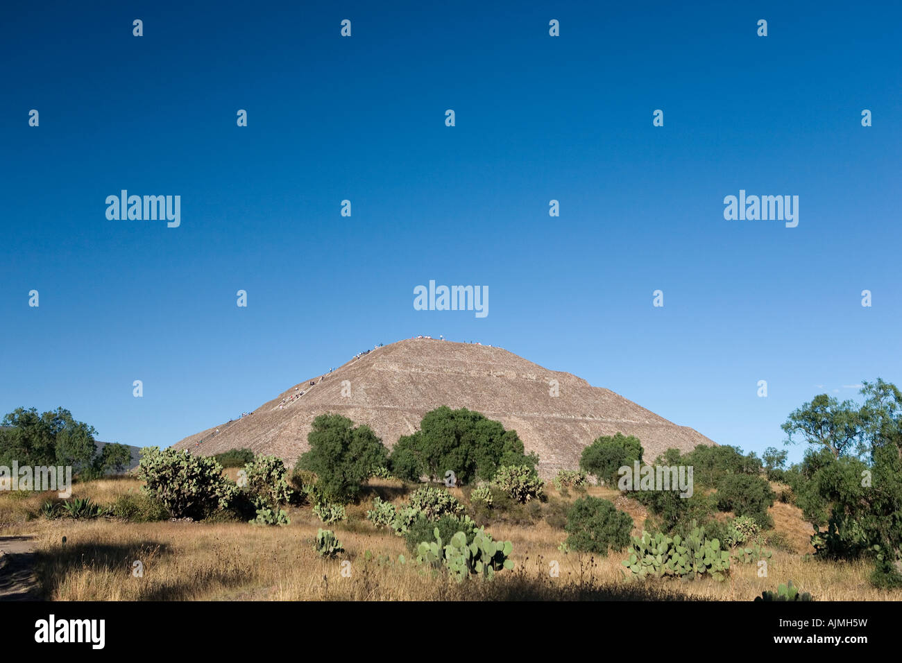Pyramid of the Sun Piramide del Sol at the ancient Atzec archeological ...