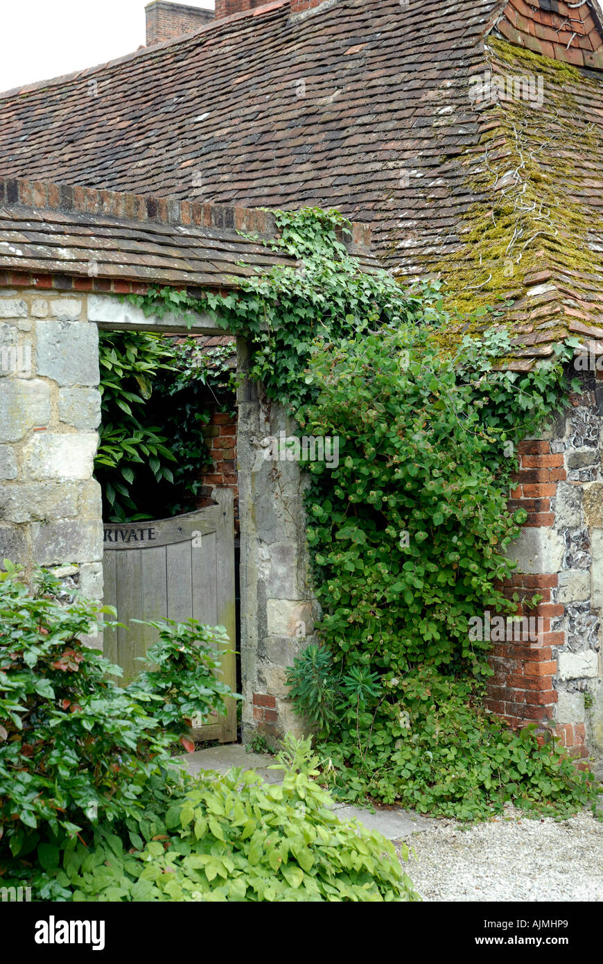 Wooden gateway in Winchester Hampshire Stock Photo - Alamy