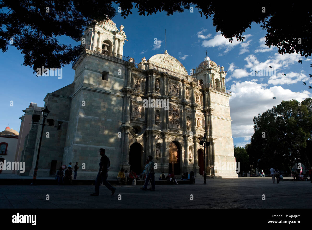 Baroque oaxaca cathedral late in hi-res stock photography and images ...