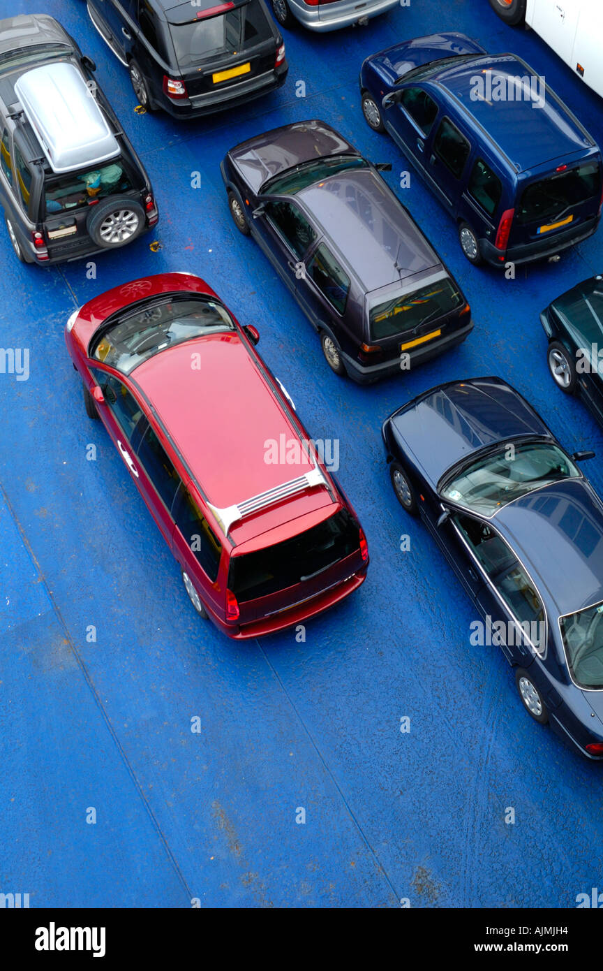 Car parked on top deck hi-res stock photography and images - Alamy