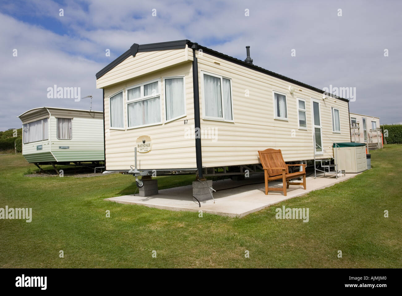Modern static holiday caravans on attractive site at North Morte Farm ...