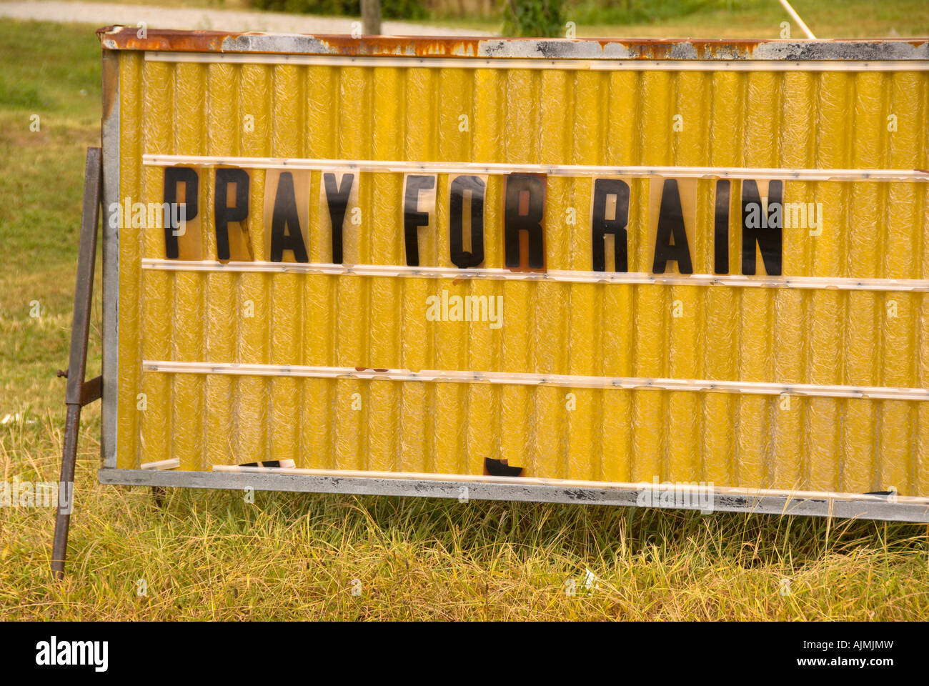 weather, dry, drought, yellow sign pray for rain, global warming ...