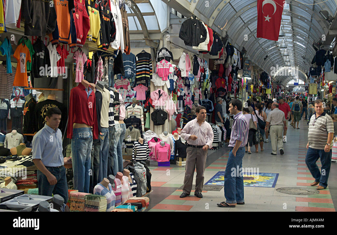 COVERED SHOPPING STREET, BAZAAR OR PAZAR NEAR TO MARMARIS OLD TOWN ...
