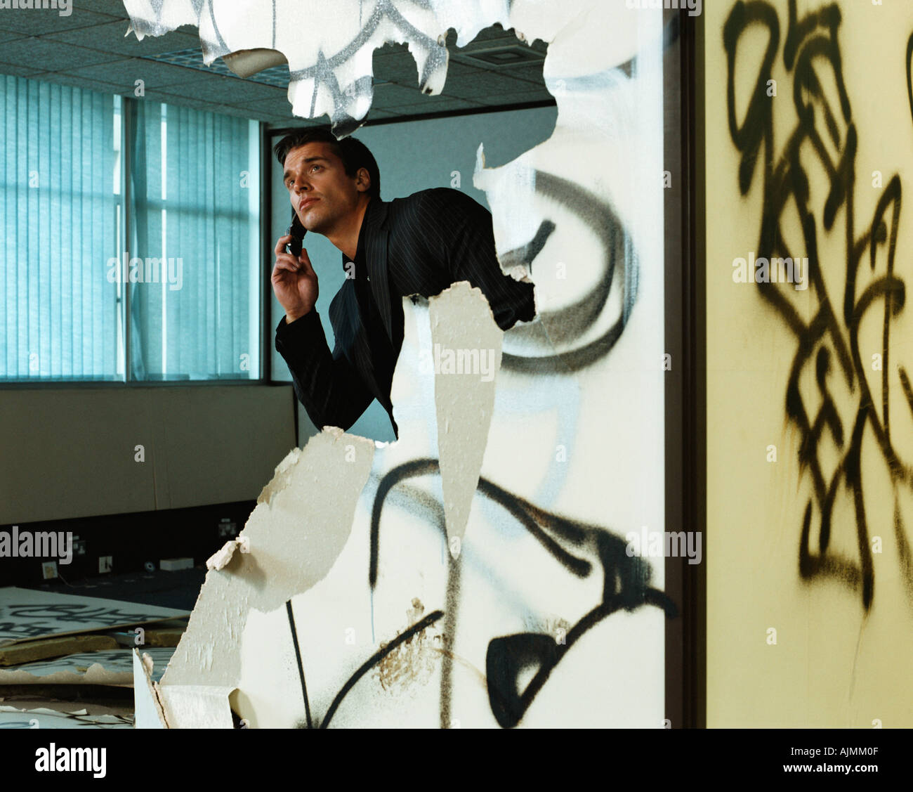 Vandalised office hi-res stock photography and images - Alamy