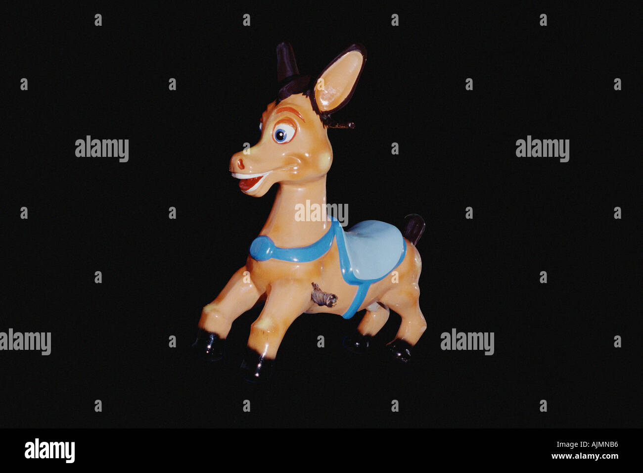 Donkey toy ride for children Stock Photo - Alamy