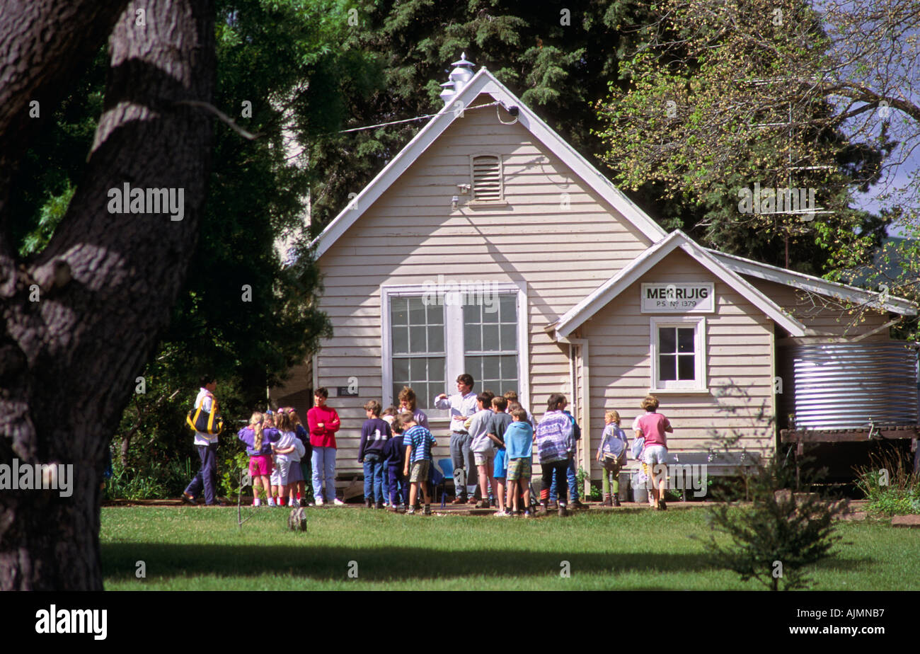 Country schoolhouse Merrijig NE Victoria Australia Horizontal Stock ...
