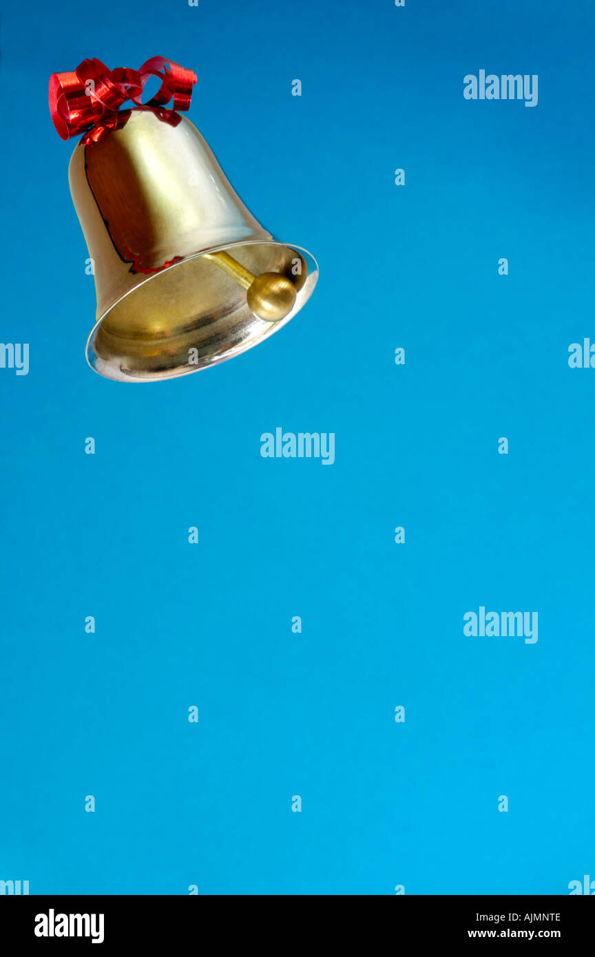 Bell on blue Stock Photo - Alamy