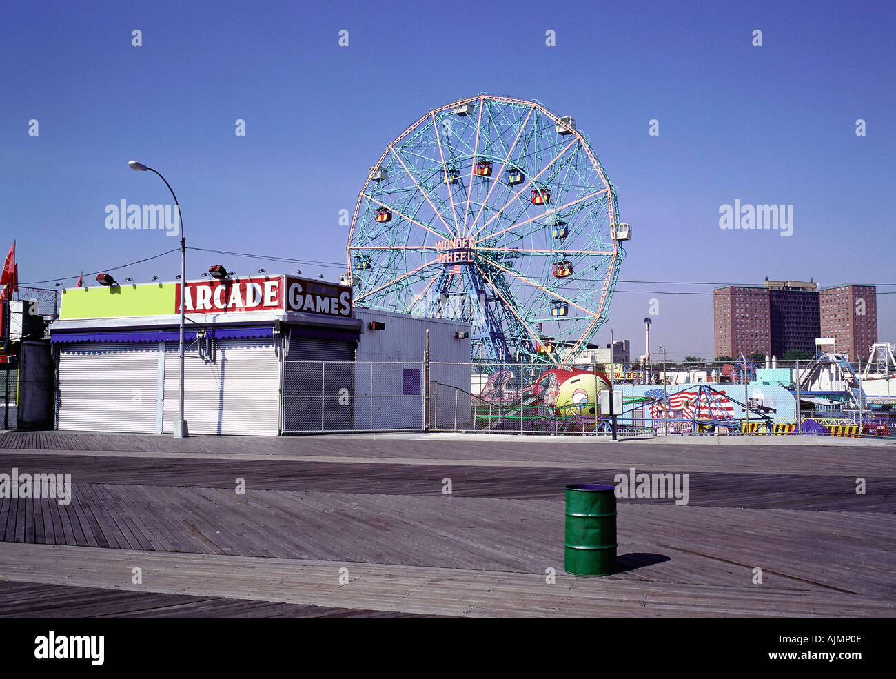 Closed amusement park Stock Photo - Alamy