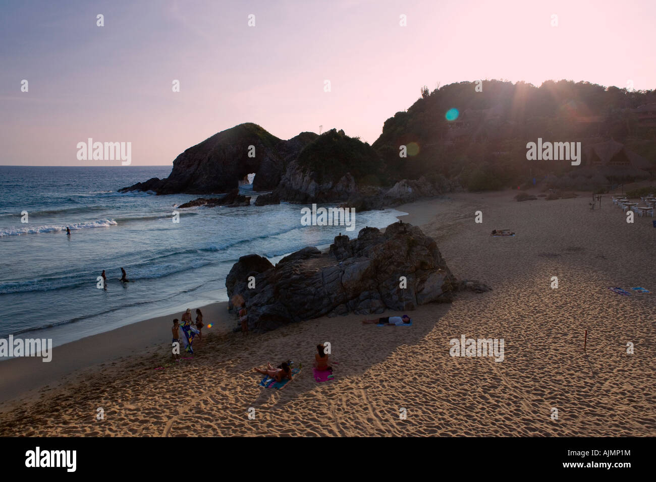 Zipolite beach hi-res stock photography and images - Alamy