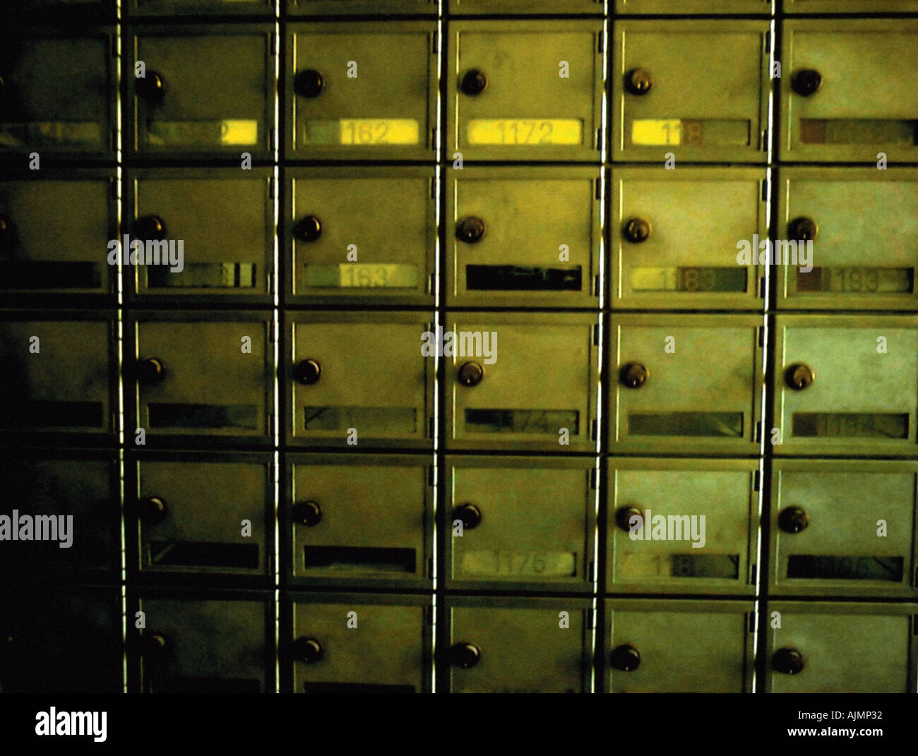 Row of lockers Stock Photo - Alamy
