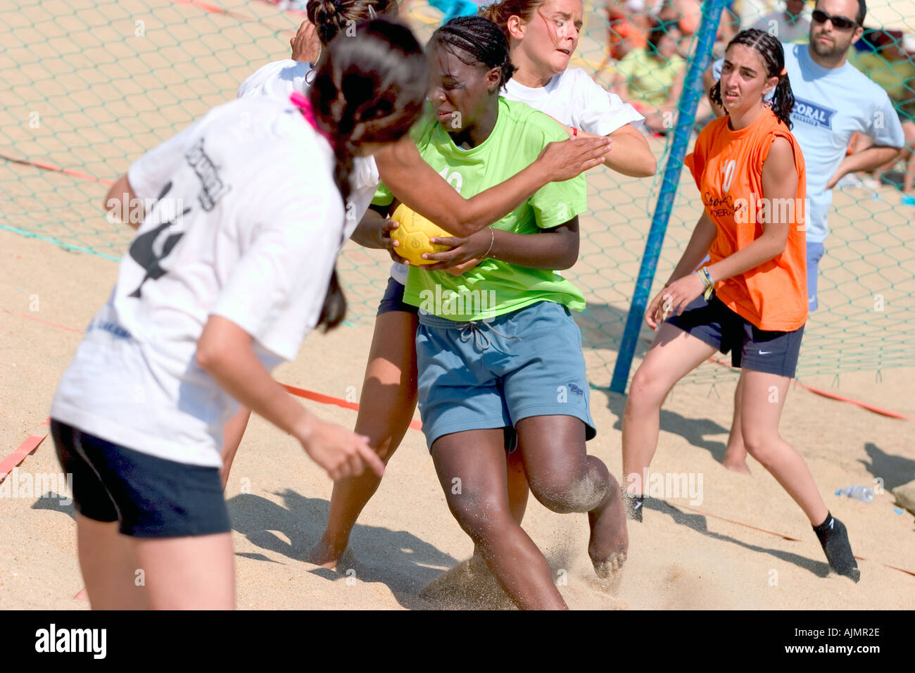 Women beach handball hi-res stock photography and images - Alamy