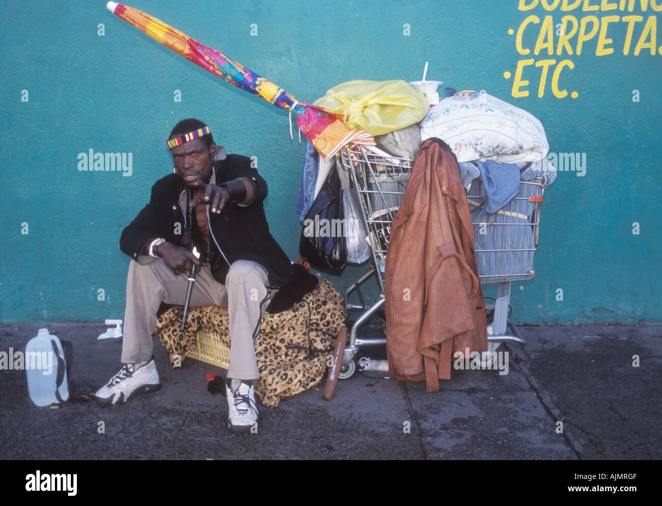 Homeless Skid Row Los Angeles California United States of America Stock ...