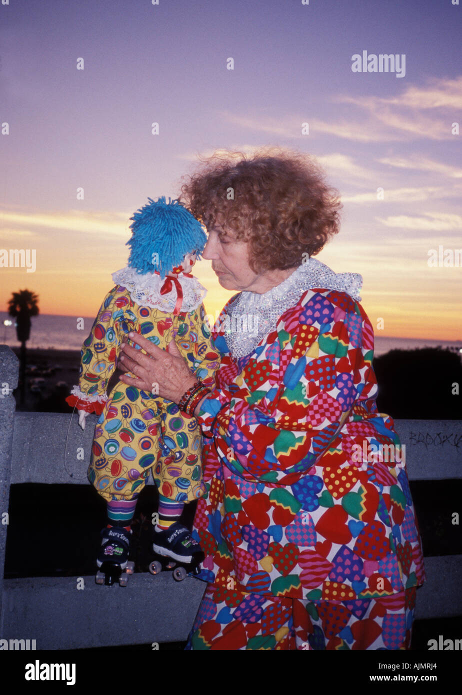 "Homeless" person in Pacific Palisades Park Santa Monica California ...