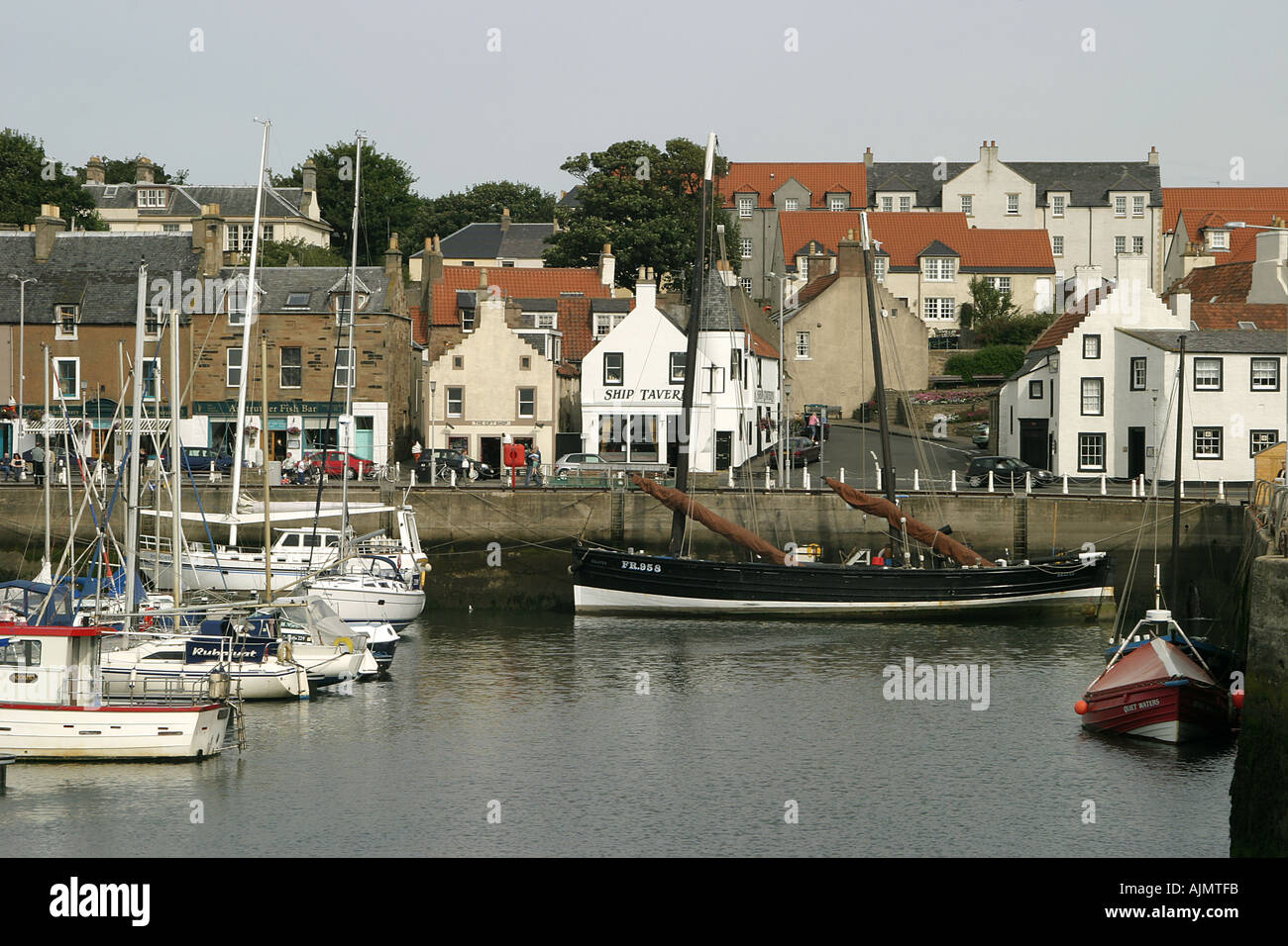 Scotland Anstruther harbour Stock Photo - Alamy