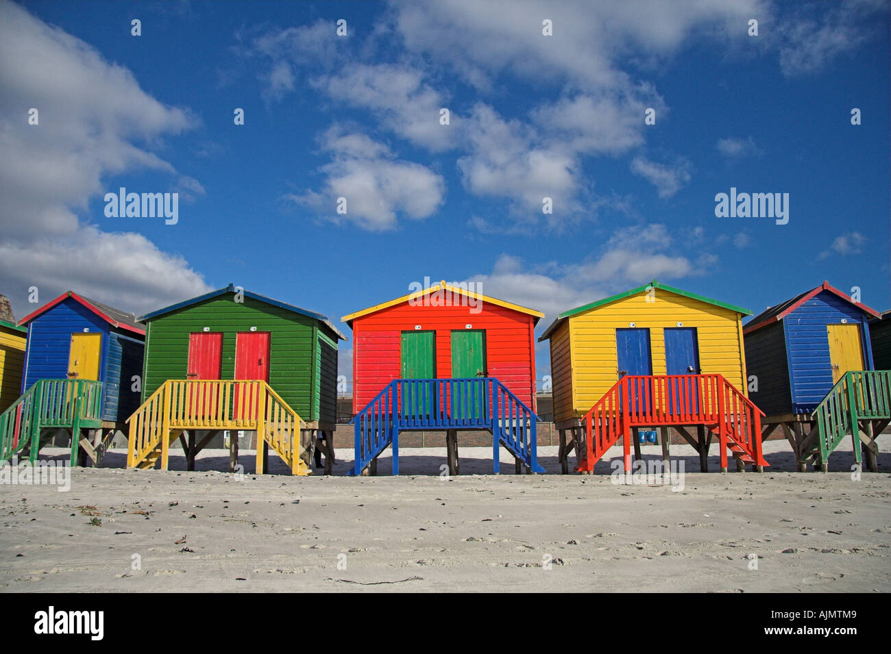 Beach Huts, Muizenburg, Cape Town, SA Stock Photo - Alamy