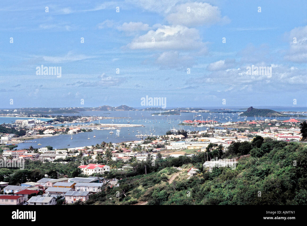 Simpson Bay lagoon which divides French 'St Martin' from Dutch 'Saint ...