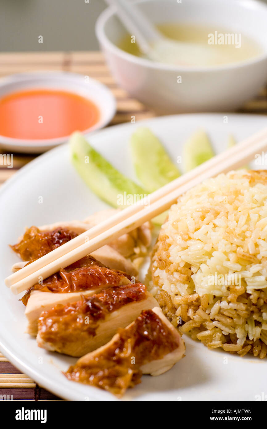 Malaysian Chicken Rice Stock Photo - Alamy