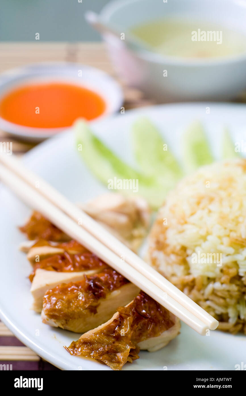 Malaysian Chicken Rice Stock Photo - Alamy