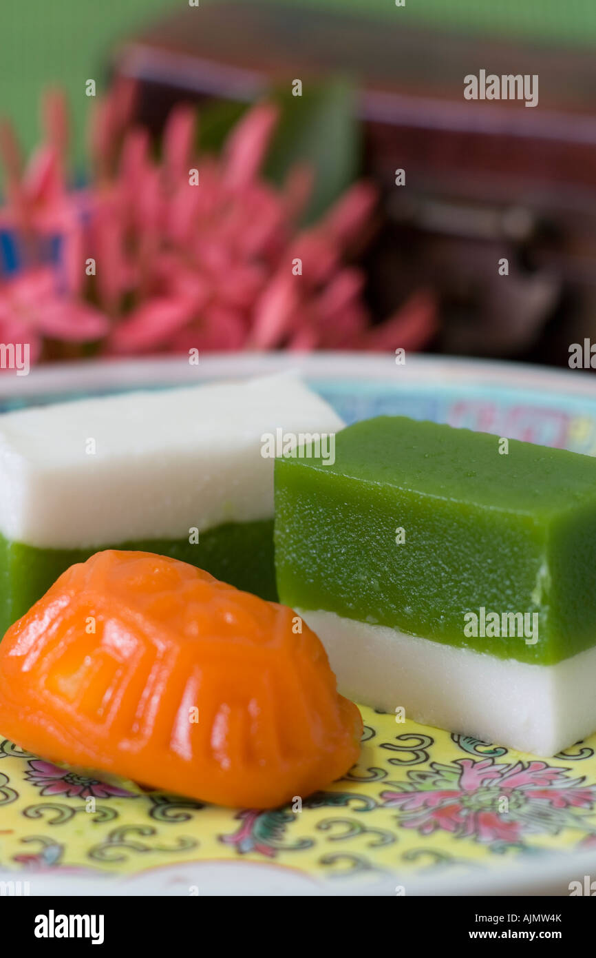 Nyonya nonya kuih cakes Stock Photo - Alamy