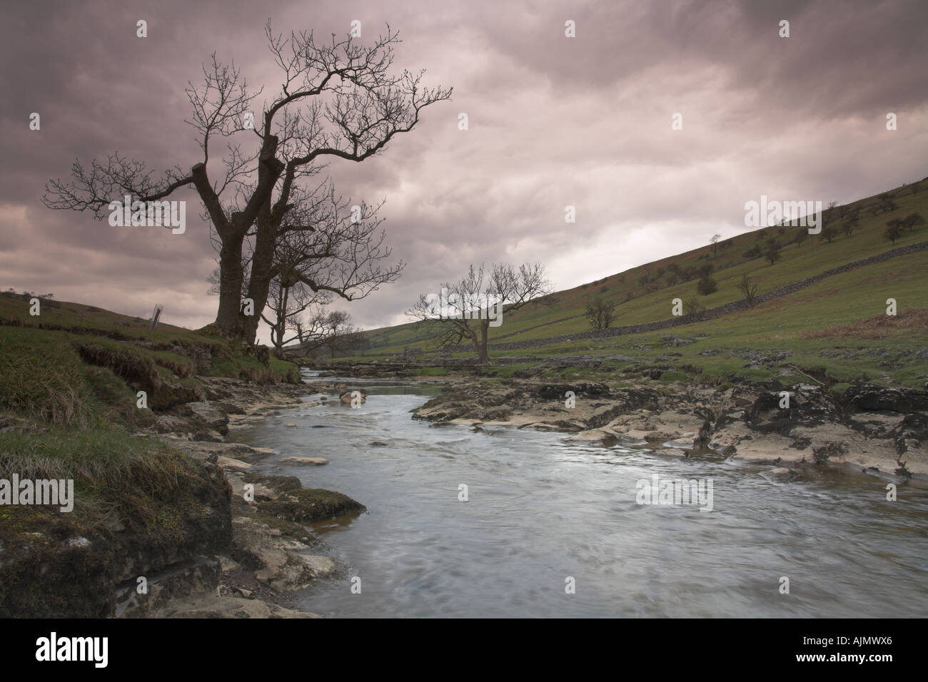 Yorkshire Dales River Stock Photo - Alamy
