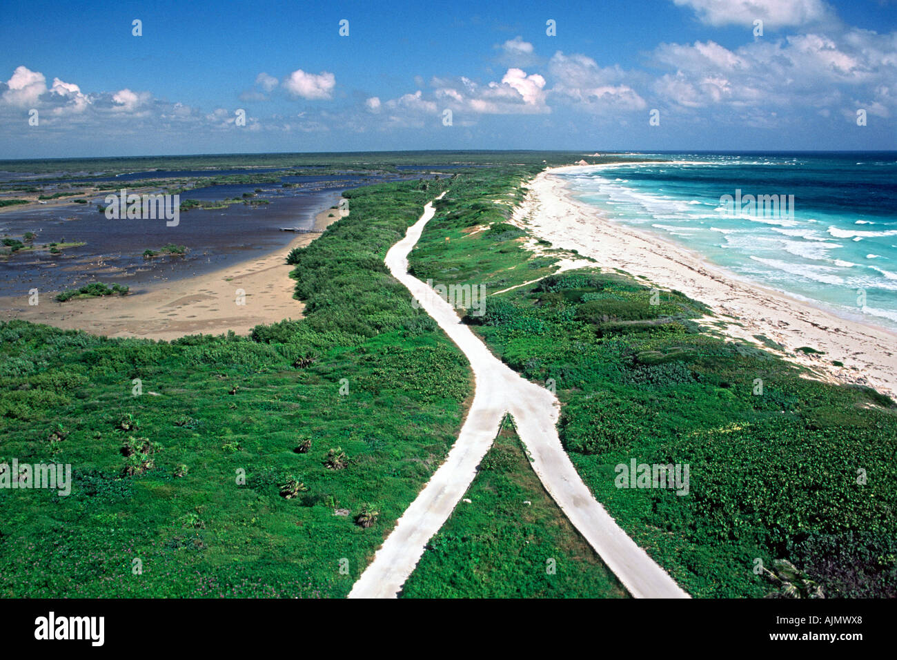The view from the Celerain lighthouse at Punta Celerain in Cozumel ...