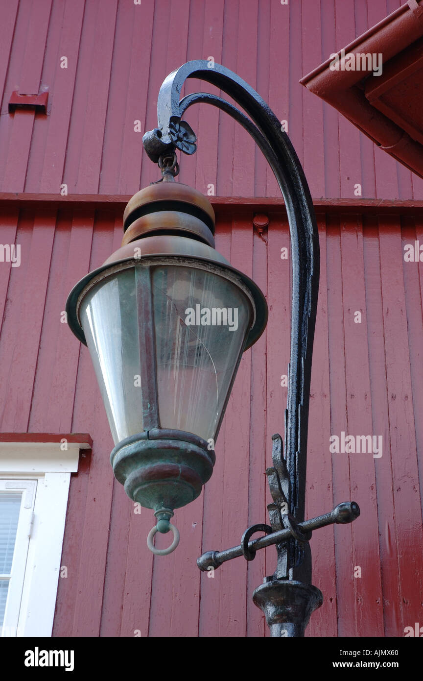 Traditional street lamp in Torshavn Stock Photo - Alamy