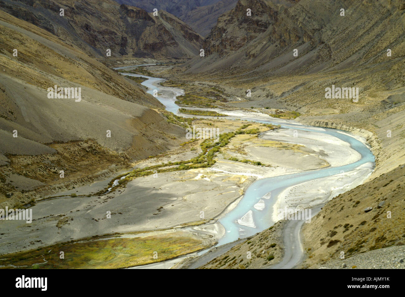 Zanskar Valley Zanskar River, India Ladakh Himalaya mountains summer ...